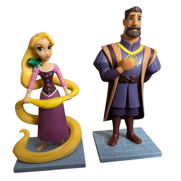 Jakks | Toys | Frederick And Rapunzel From Tangled Disney Toys Pvc ...